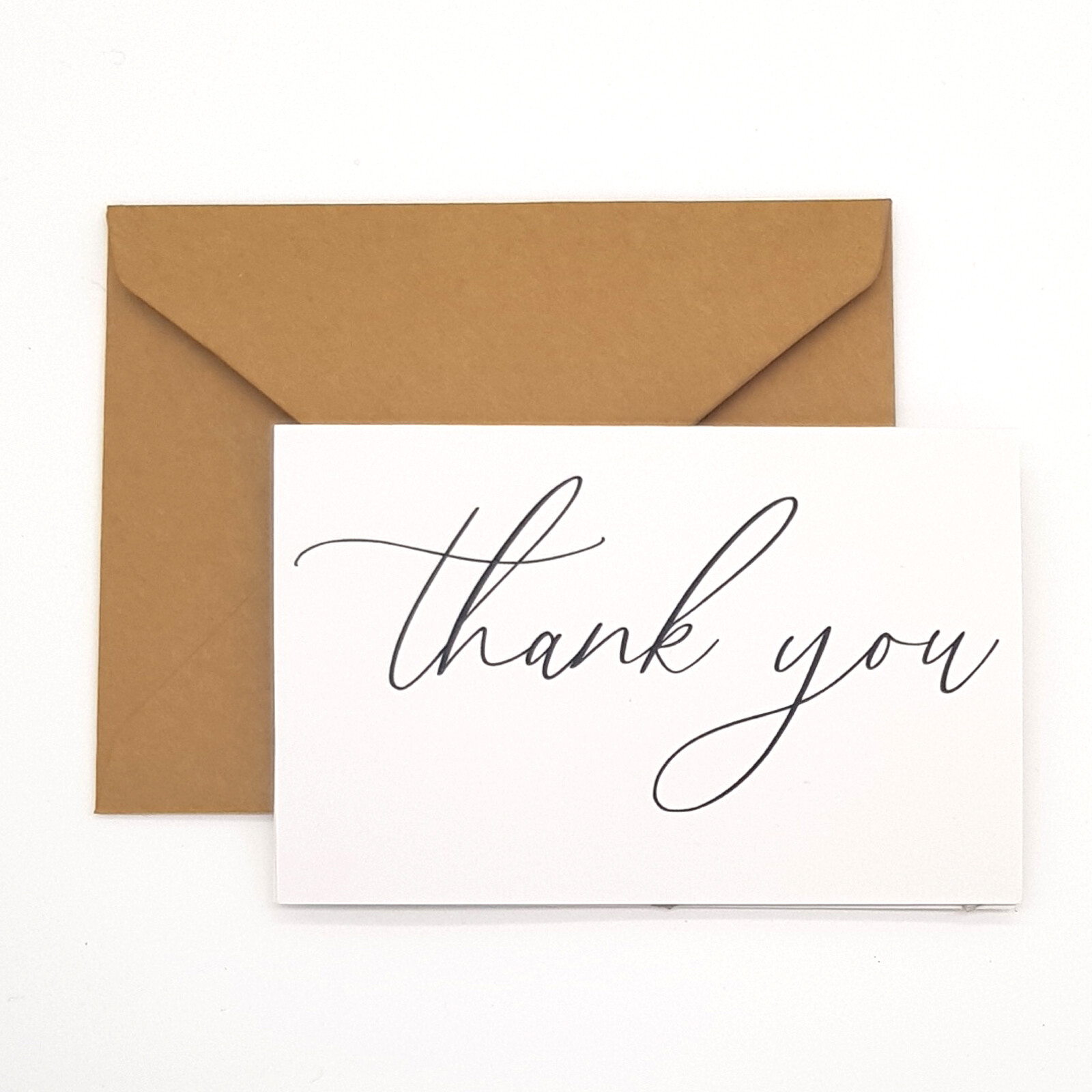 25x Thank You Cards Card Stock Paper 10x6.5CM Wedding Foldable Saying ...