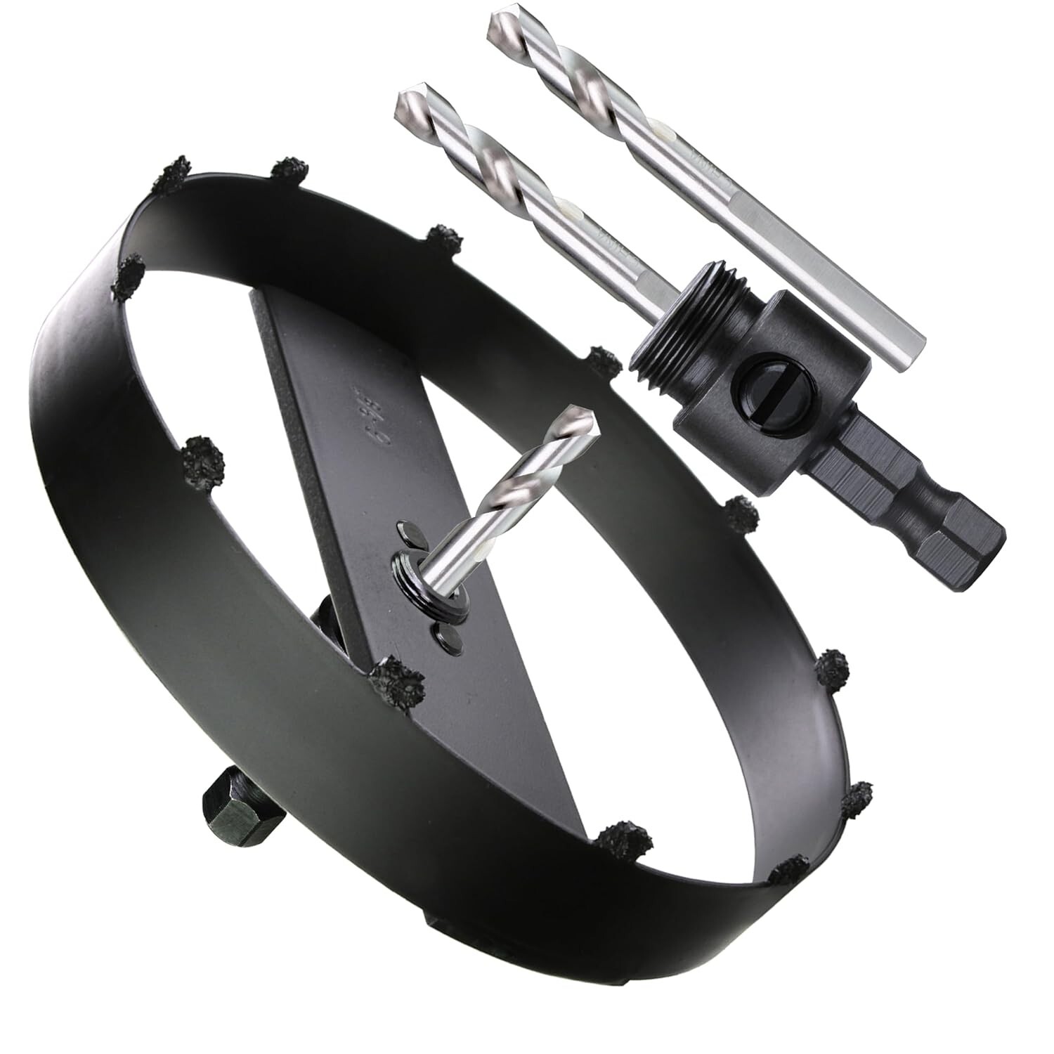 6-3/8” Carbide Grit Hole Saw Cutter for 6” Recessed Light Segmented ...