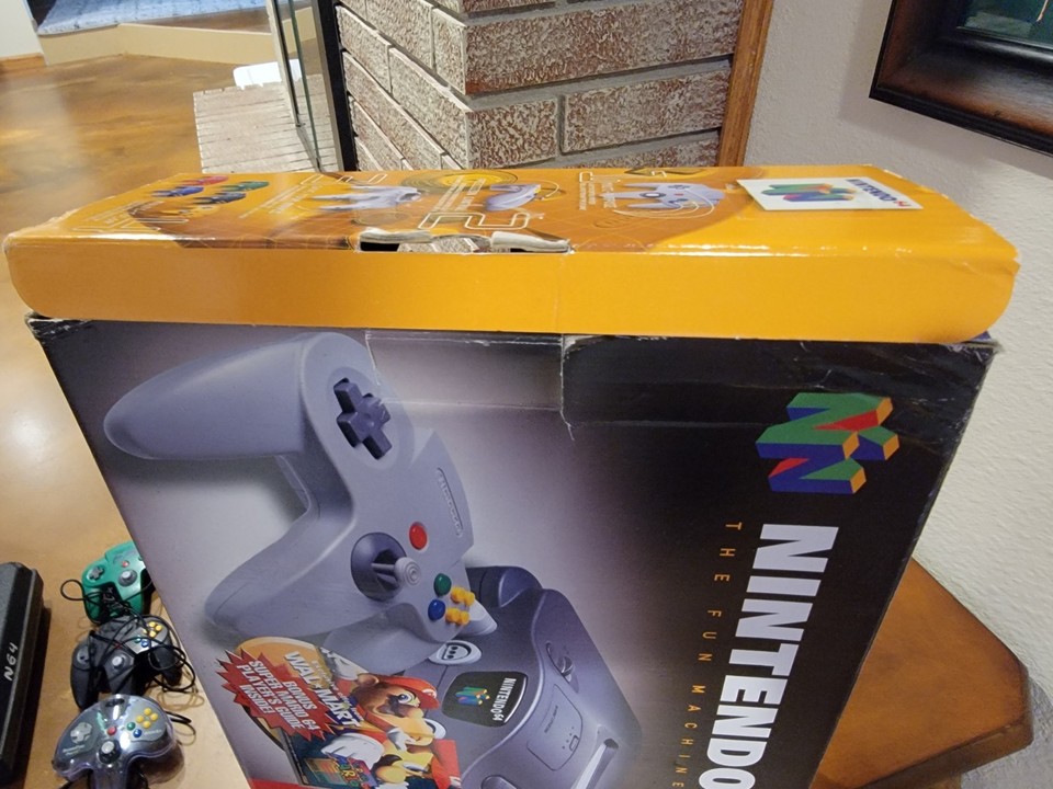 Nintendo 64 N64 Console w/extras Complete Box CIB 5 games Blockbuster ...