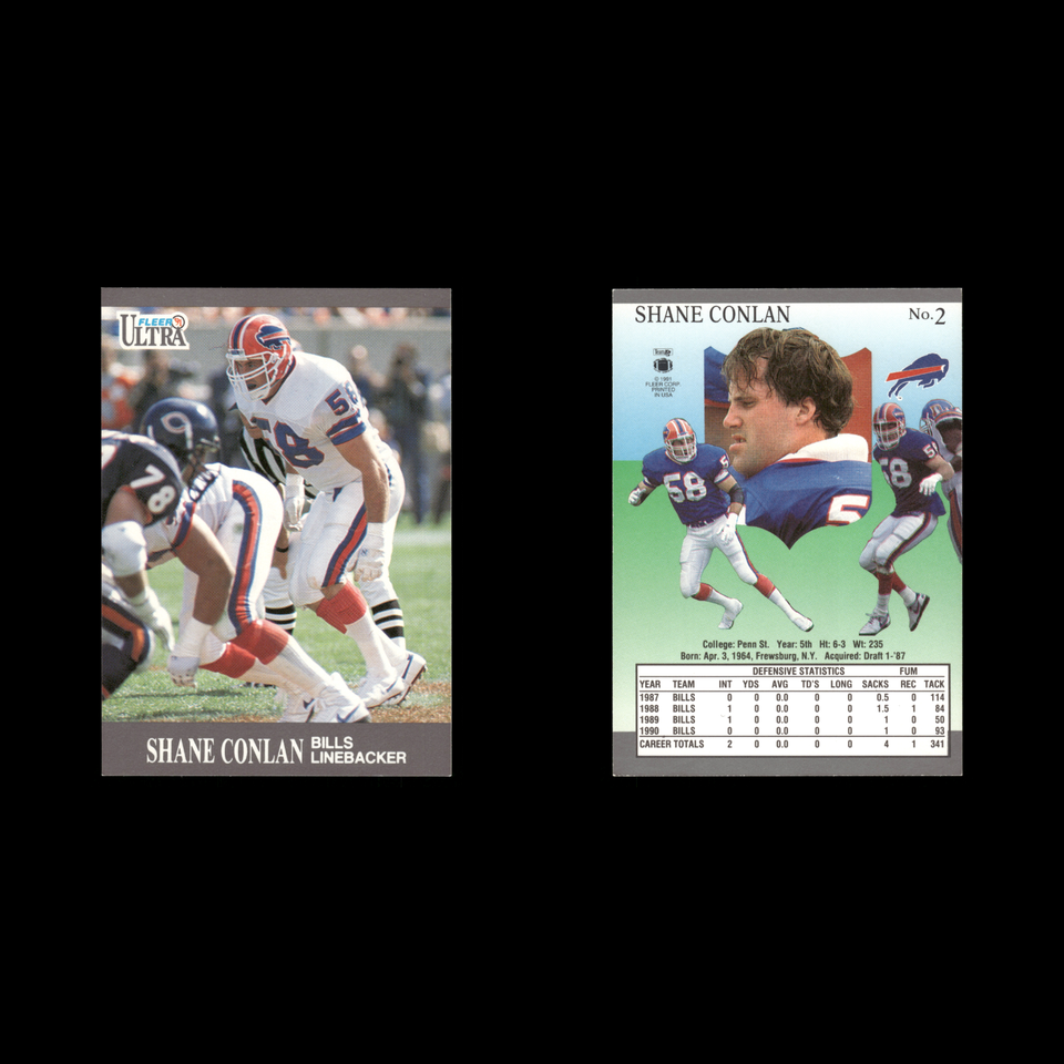 Shane Conlan #2 1991 Ultra Buffalo Bills Football Card NFL | eBay