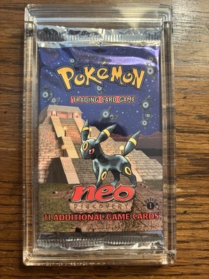 2001 Pokemon Neo Discovery (1st Edition) Booster Pack (Umbreon) Factory ...