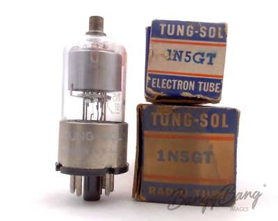 2 Vintage Tung-Sol 1N5GT/VT146 RF IF AF Dry Battery Amp. Pentode Audio ...
