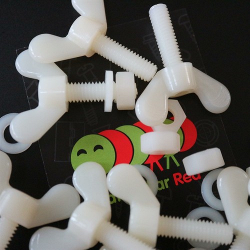 50x Nylon Butterfly Wing Nut with thread, M6x 20mm (15/64x 25/32 in) | eBay
