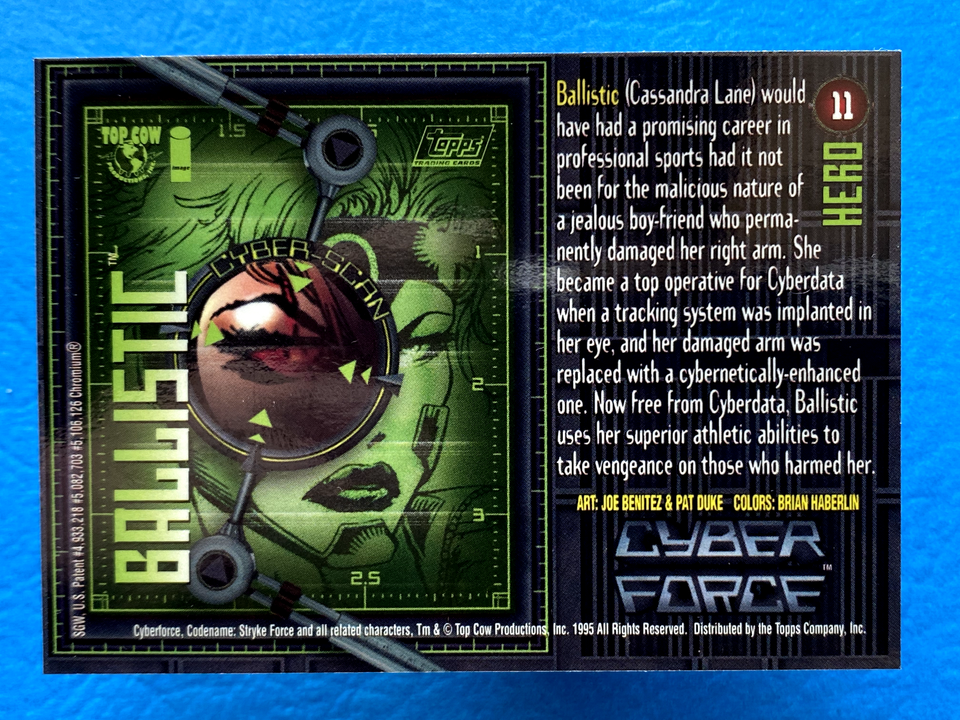 1995 Topps All-Chromium Cyber Force Ballistic #11 | eBay