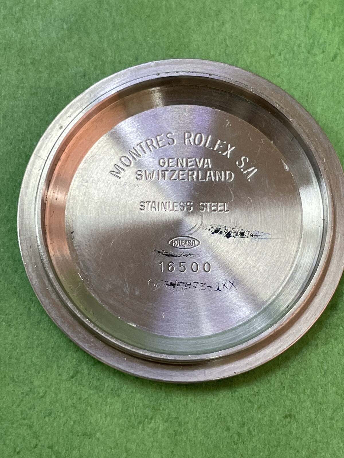 Authentic Original Rare ROLEX Daytona 16520 18K YG/STEEL Case Back ...