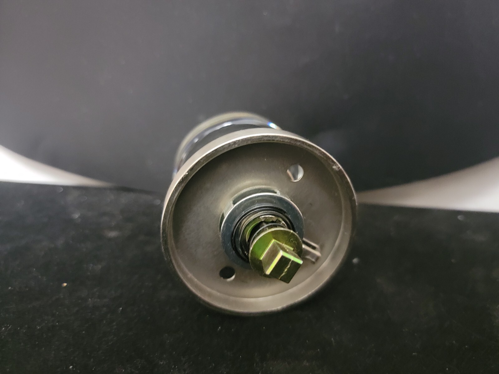 Emtek 5109MDC US15 Modern Disc One-Sided Passage Crystal Door Knob ...