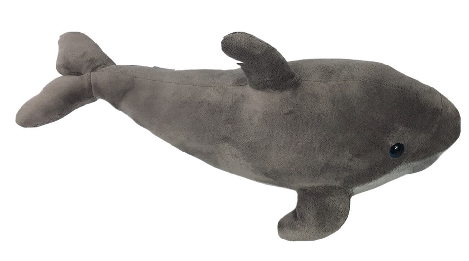 Destination Nation Gray Dolphin 16” Plush Aurora Stuffed Animal Blue ...