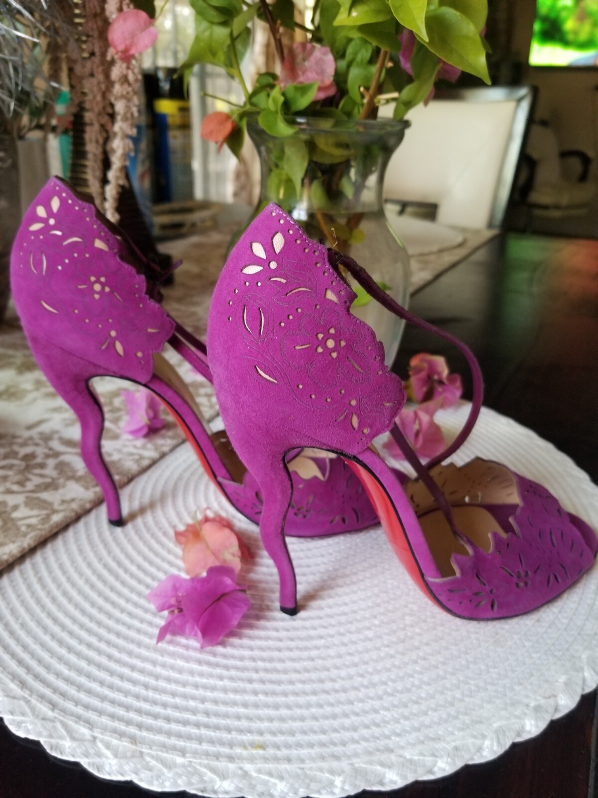 Christian Louboutin Fusha Stiletto Ankle Strap High … - Gem