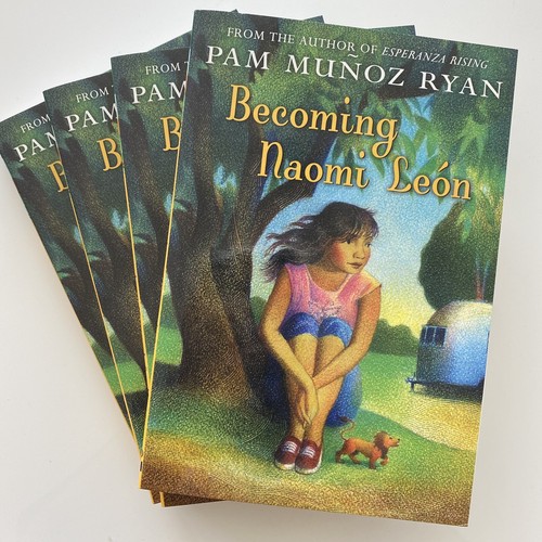 4 Book Lot - Pam Munoz Ryan - Becoming Naomi Leon - Lit Circle / Guided ...