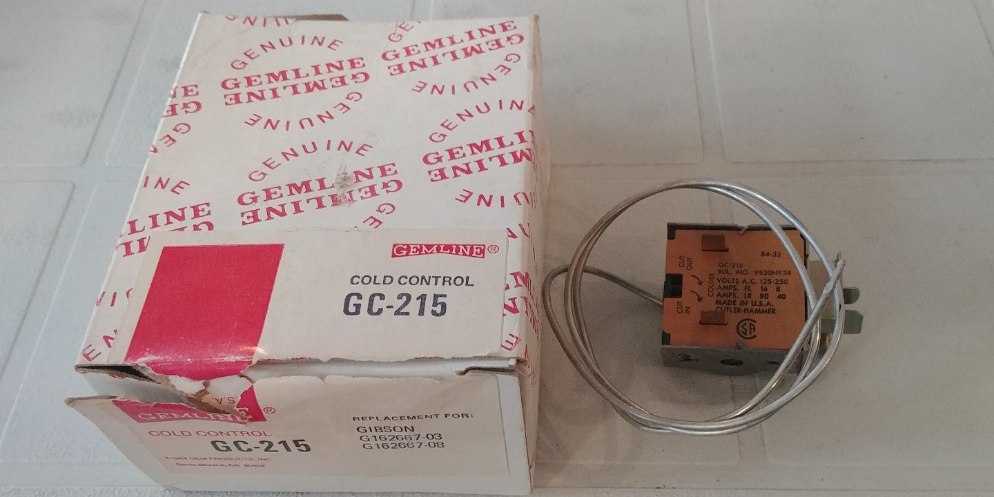 Genuine Gemline GC-215 Refrigerator Cold Control GC215 Cold Control | eBay
