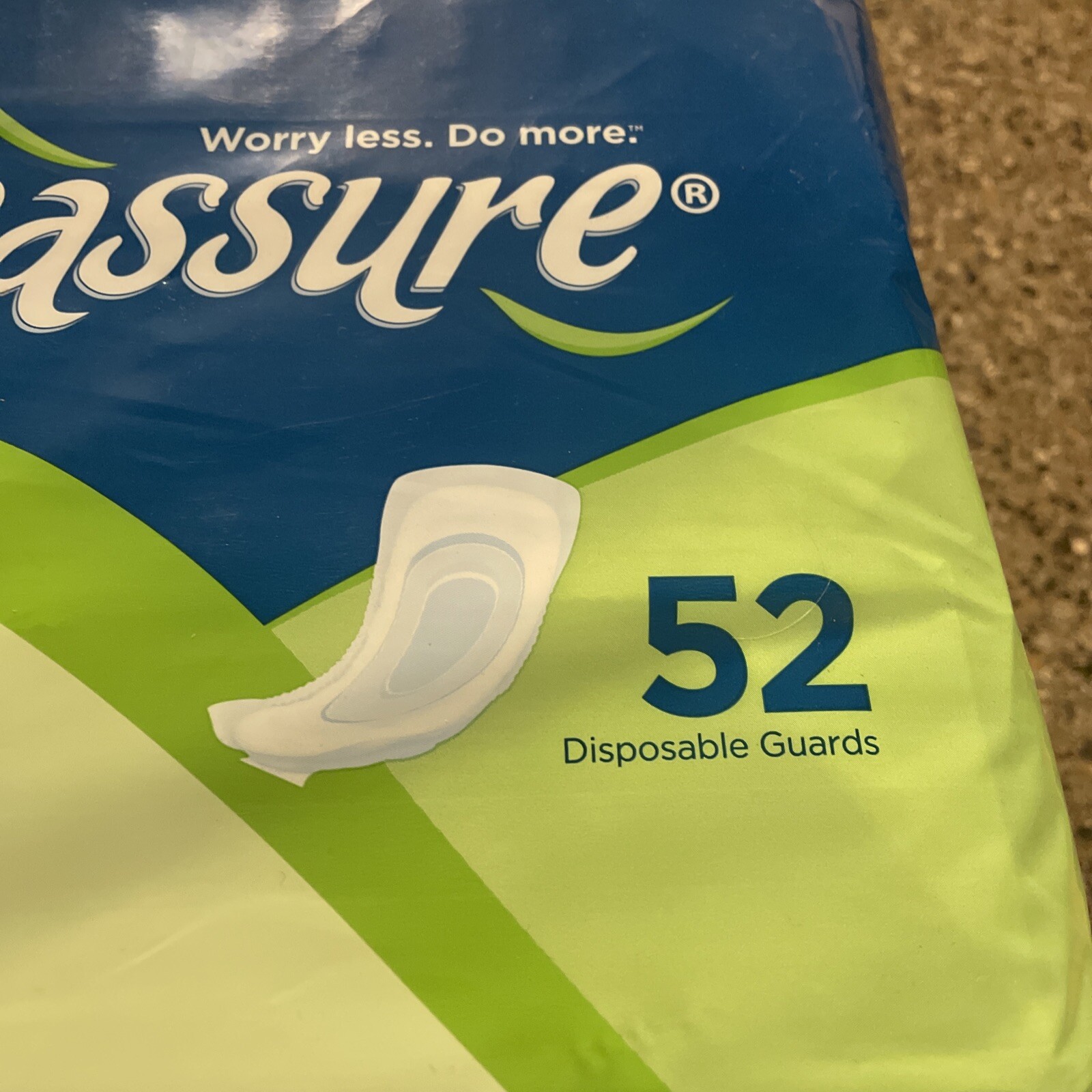 Reassure Incontinence 52 Disposable Guards Bladder Control Pads for Men ...