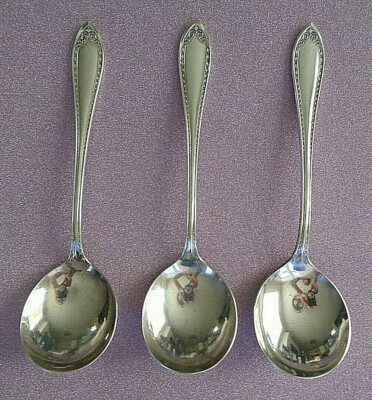 Antique Community Silver Triple Plus 7 1/8" Soup Spoons | eBay