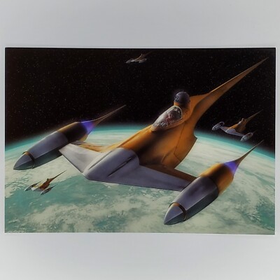 Vintage Star Wars Phantom Menace Postcard Naboo Starfighters | eBay