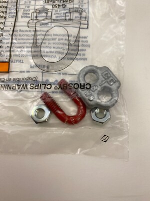 Crosby 1/8" G450-1/8 Forged Wire Rope Clip Galvanized #1010015 | eBay