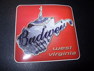 BUDWEISER bud light WEST VIRGINIA Logo STICKER decal craft beer brewing ...