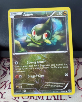 Pokemon TCG Axew Reverse Holo Plasma Blast 67/101 NM | eBay