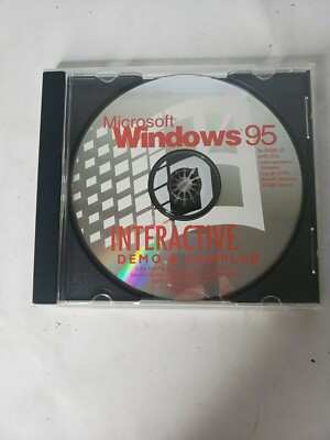 Microsoft Windows 95 Interactive Demo & Sampler | eBay