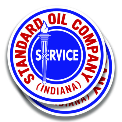 STANDARD OIL DECAL Company Vintage Style 2 Stickers Bogo Car Window ...