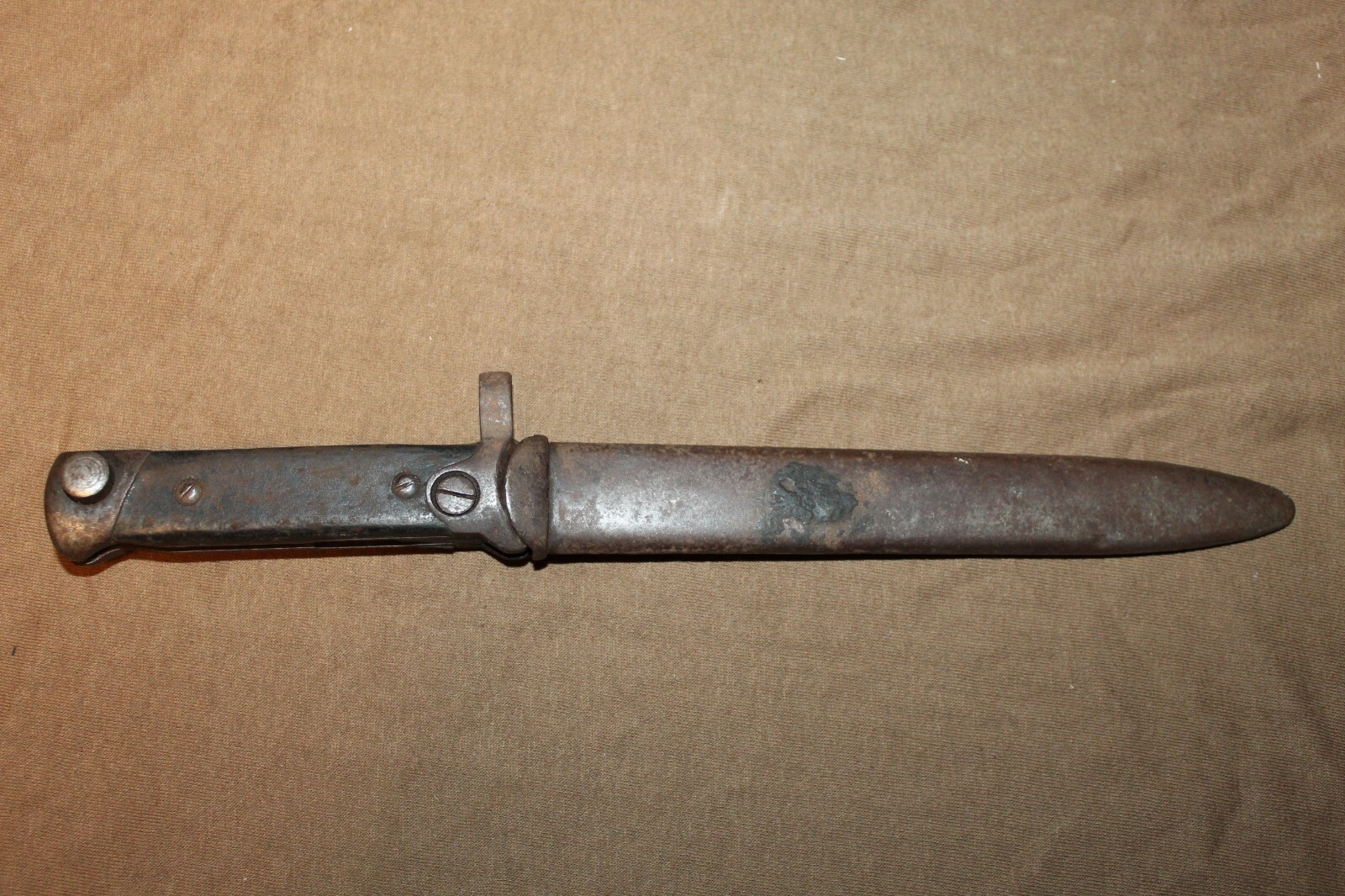 Original WW2 Italian Army M1938 Folding Carcano Rifle Bayonet w ...