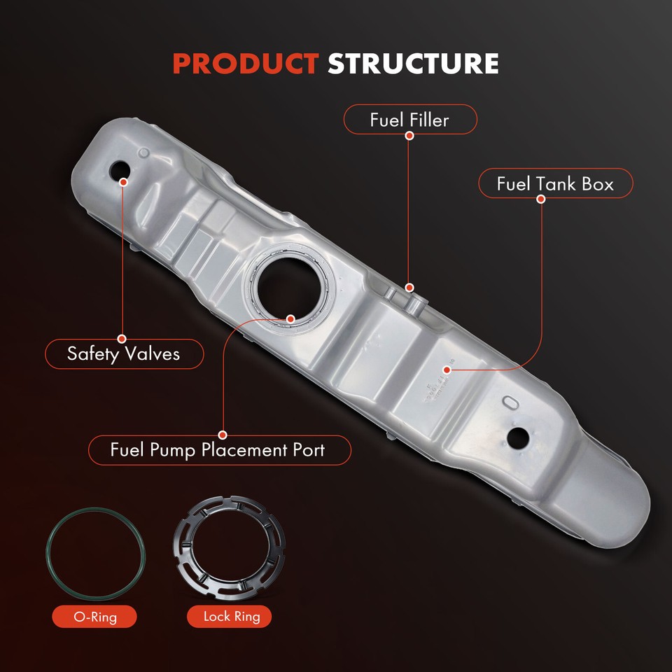 28 Gal Fuel Tank for Ford F350 Super Duty F450 Super Duty 11-16 Mid ...