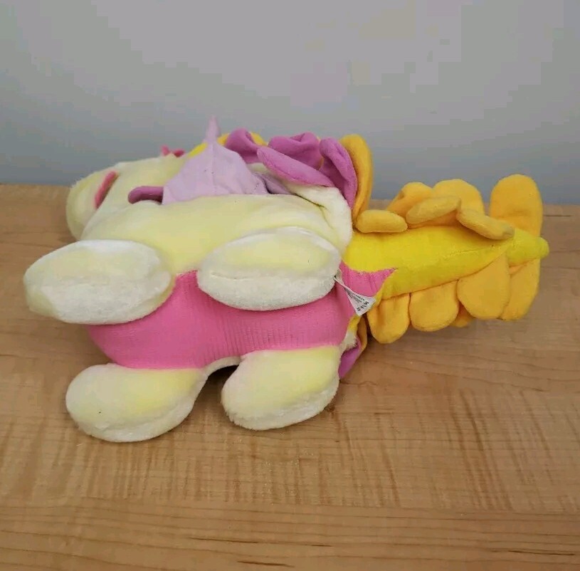 Vintage 1987 Hasbro Be Mores Plush Dragon Dinosaur Yellow Pink 70550 ...