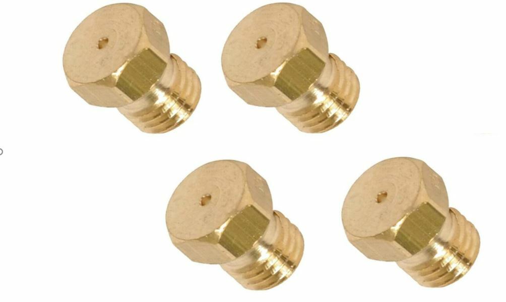 4X UNIVERSAL Natural Gas Jet Set - 4 Burner Hob Injector Nozzle ...