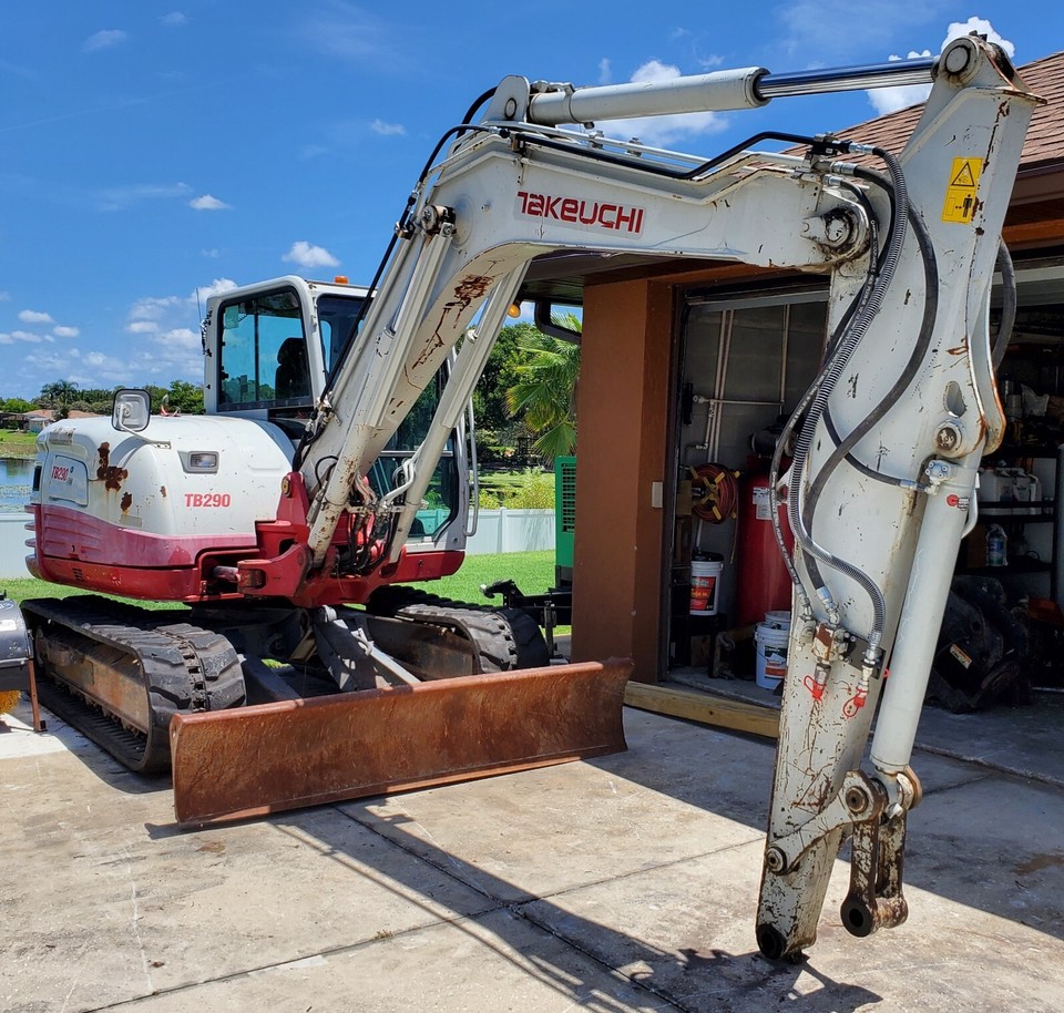 2016 Takeuchi TB290 Cab, A/C, Heat Excavator Fecon Mulcher PowerTilt ...