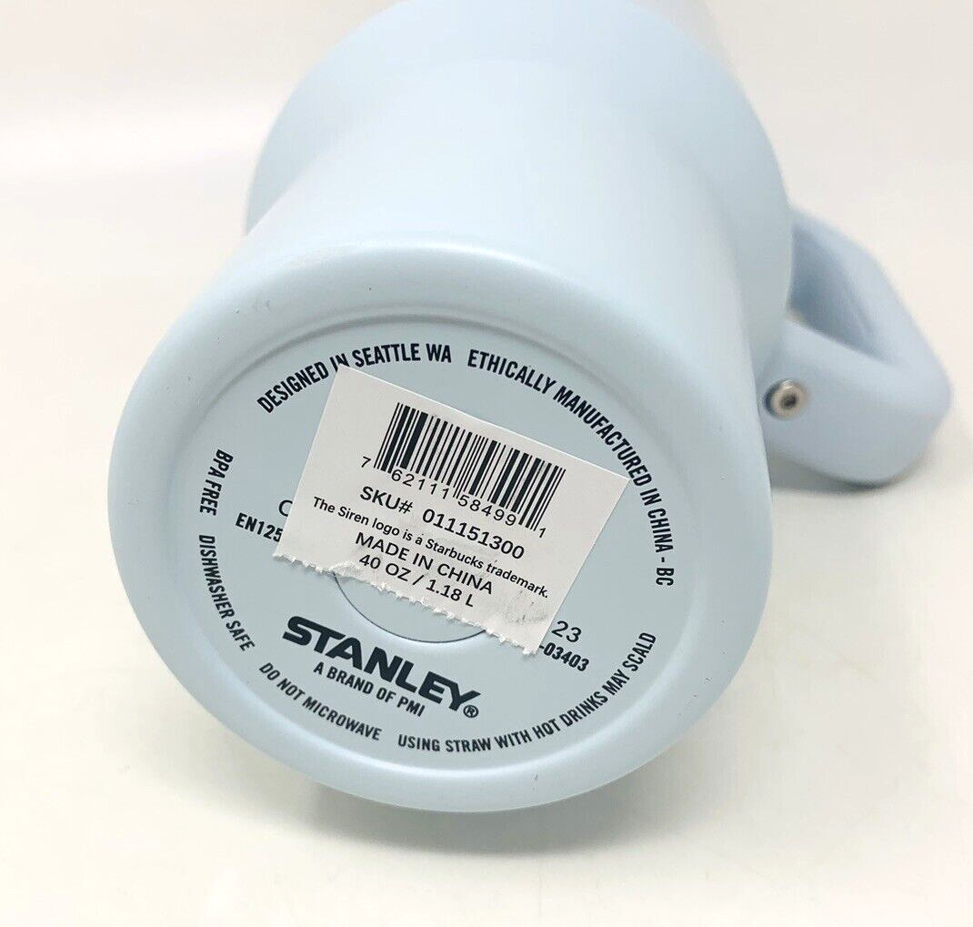 New Stanley Starbucks Spring Light Blue 2024 40oz Tumbler Cup Brand New ...