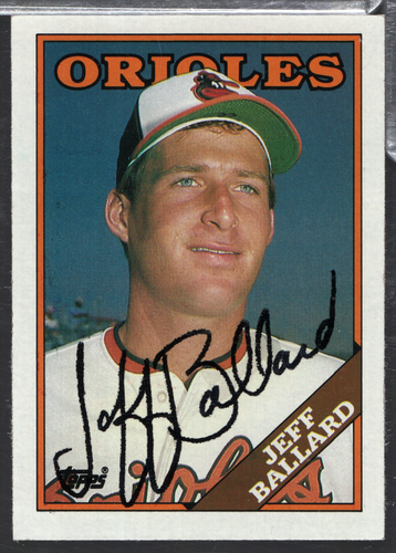 Jeff Ballard Orioles Autographed 1988 Topps #782 w/COA 101023NPCD39 | eBay