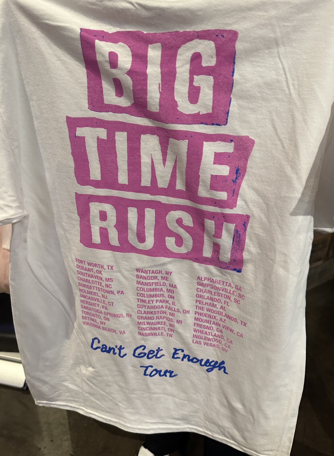 BTR Big Time Rush 2023 Can’t Get Enough Tour shirt LA… - Gem