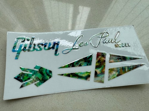 1Pcs Gibson Guitar Les Paul Model Neck Head Headstock UV RAISED ...