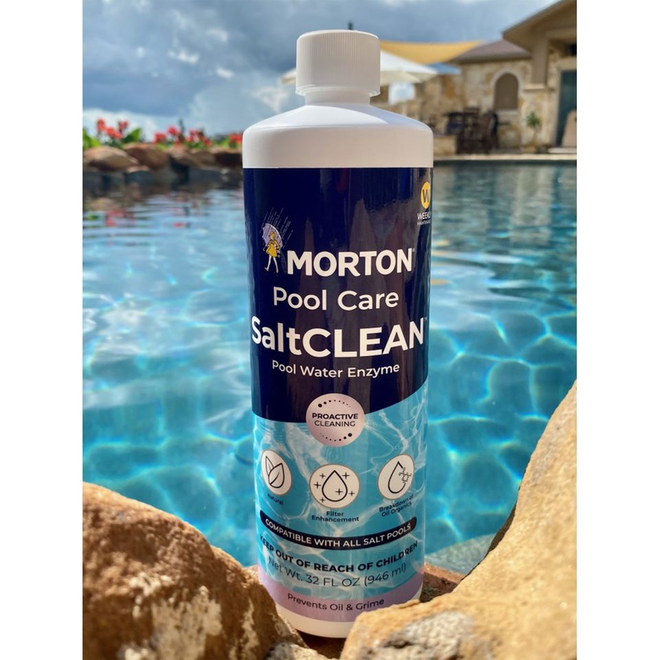 Morton Pool Care SaltCLEAN Salt Water Swimming Pool Water Enzyme, 32 Oz ...