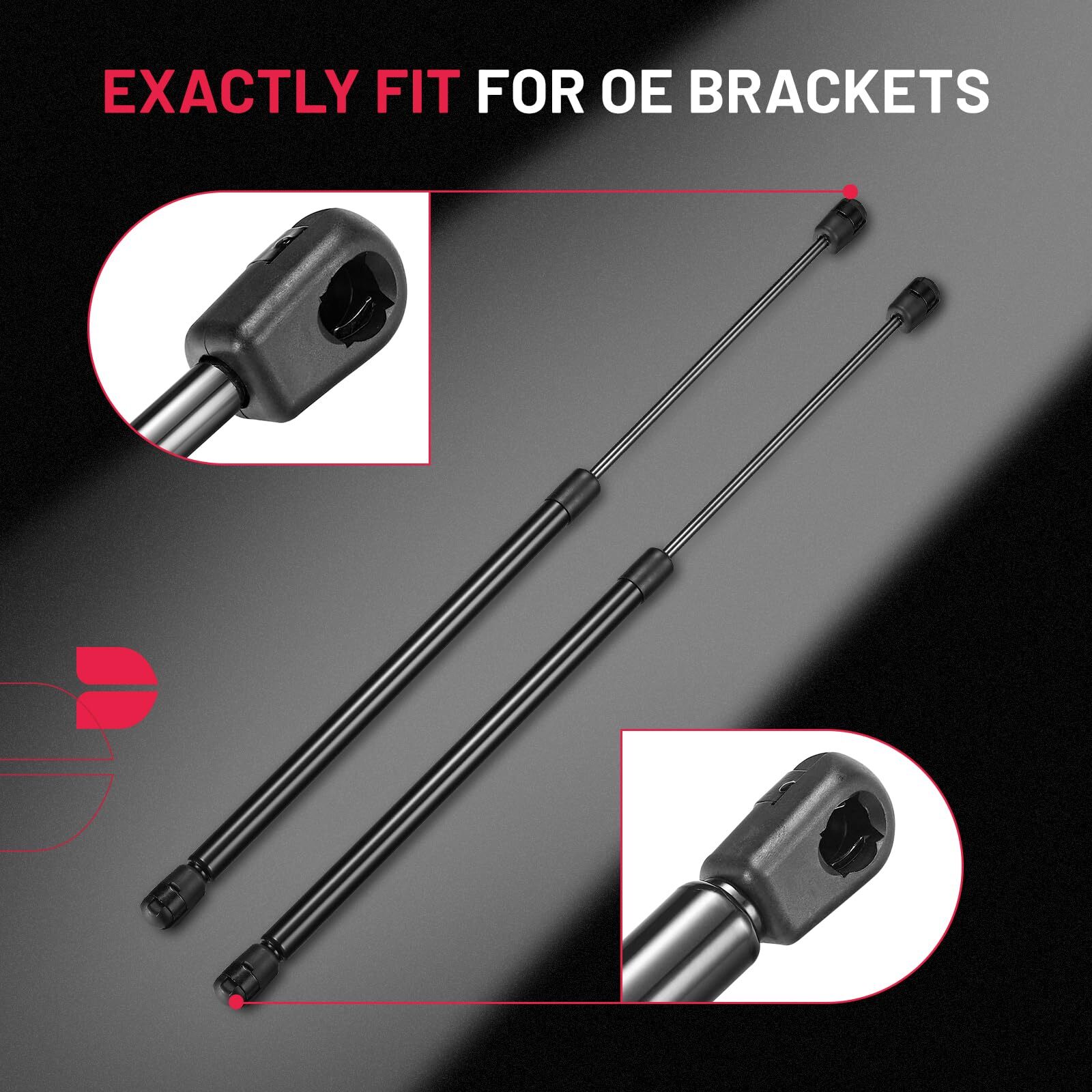 2Pcs C16-08568 20" 20lb/100N Gas Struts for Motorhome RV Door RV Bed ...