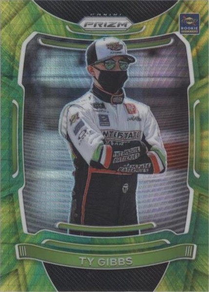 2021 Panini Prizm - Green & Yellow Hyper Prizm #59 Ty Gibbs (RC) for ...
