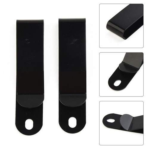 Reliable 2pcs Manganese Steel Belt Clips with Iron Black Sheath and ...