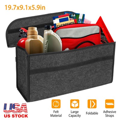 Car Boot Organizer Box Trunk Bag Storage Container Travel Tidy Case ...