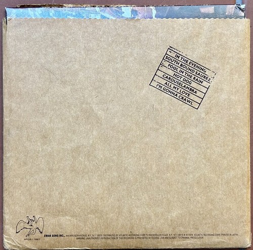 LED ZEPPELIN In Through the Out Door CD Paper Bag issue collectible ...