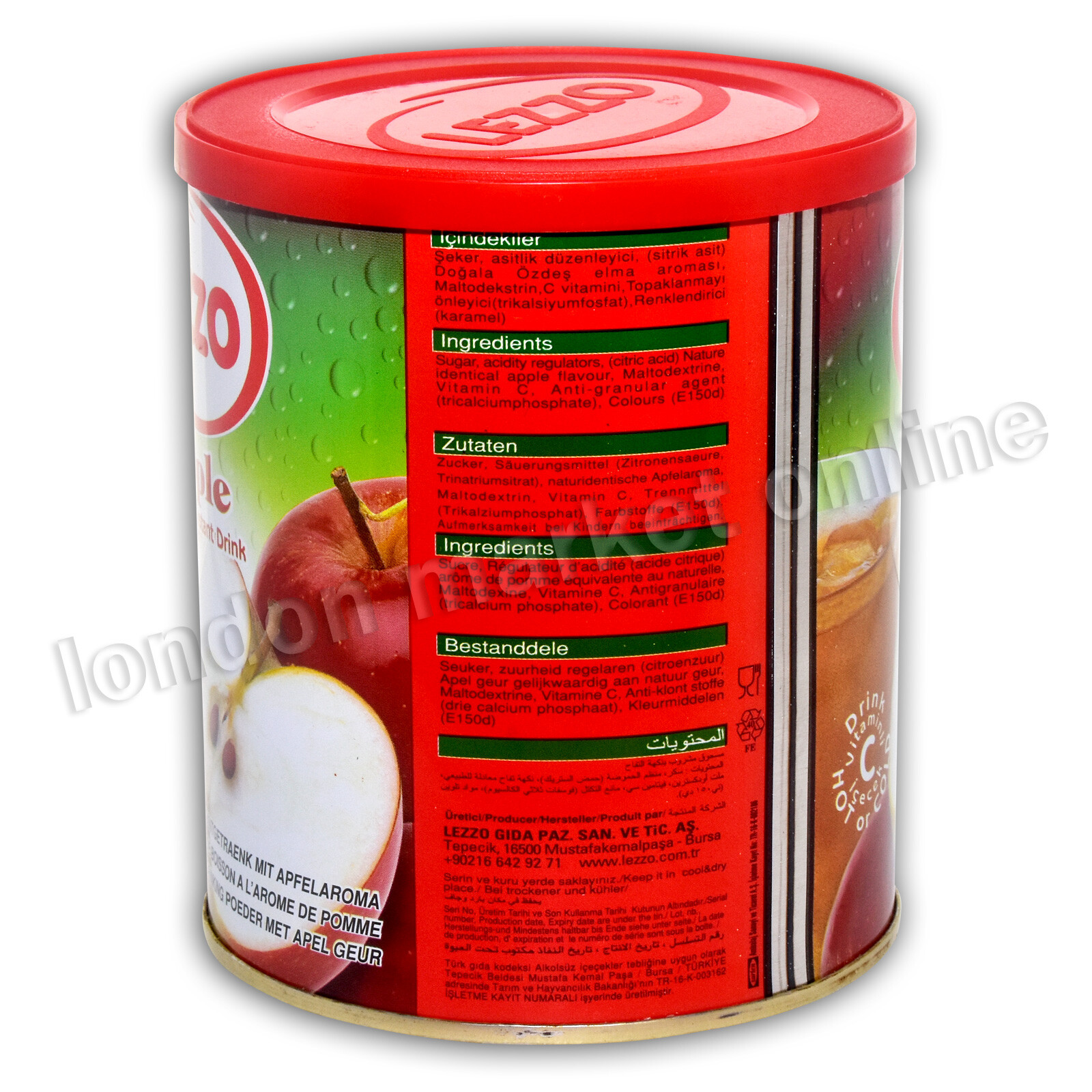 Lezzo Apple Lemon Orange Tea Drink Granulated Instant Turkish Tea 700gr ...
