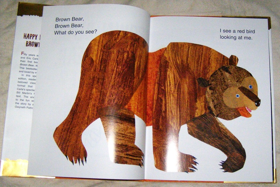 BROWN BEAR, BROWN BEAR, WHAT DO YOU SEE 50TH ANNIVERSY signed by Eric ...