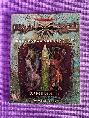 AD&D TSR 2635 Planescape Monstrous Compendium Appendix III (see ...
