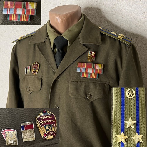 1970 80s Kgb Ussr Soviet Cold War Officers Uniform Jacket Shirt And