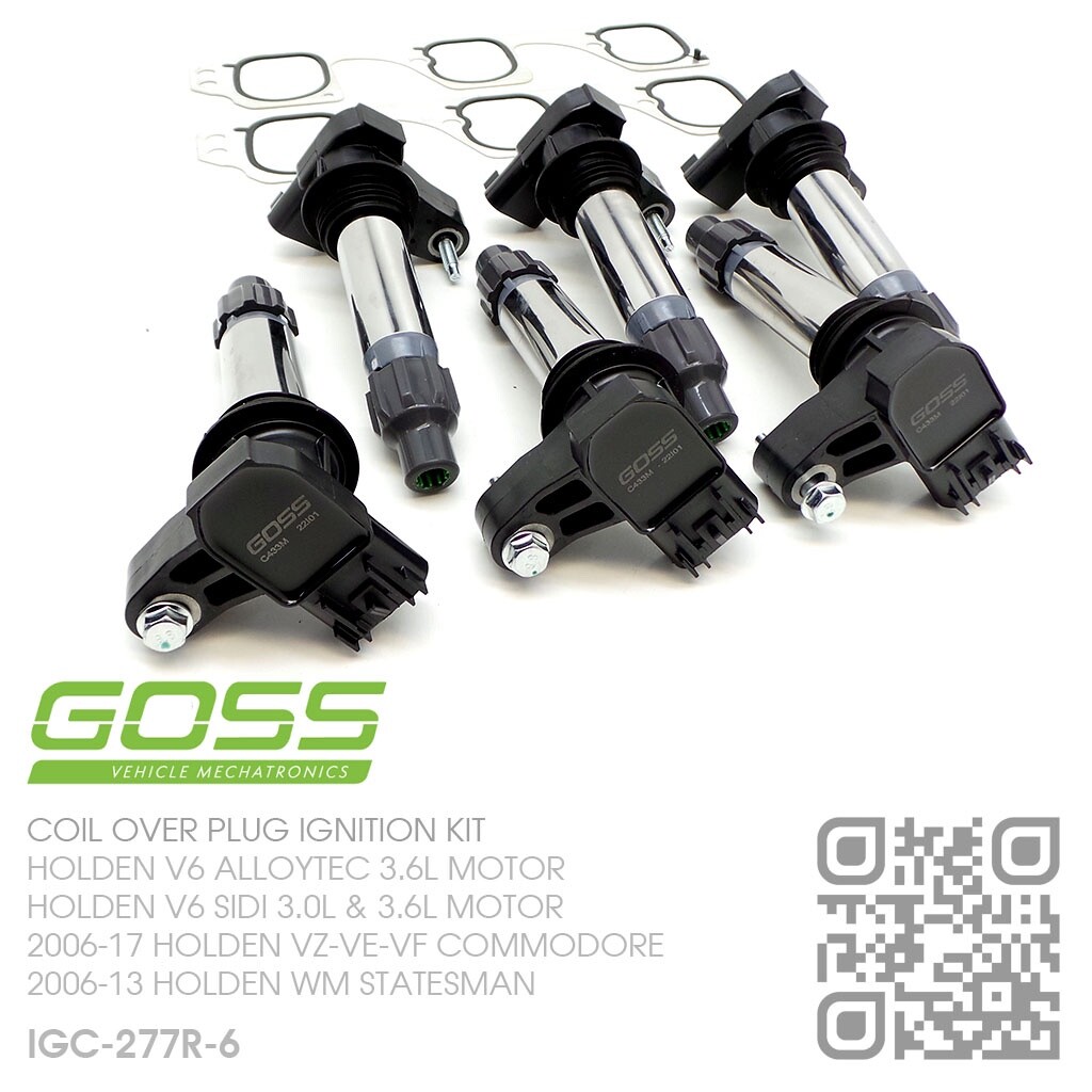 GOSS COIL OVER PLUG KIT LLT & LFX V6 SIDI 3.6L [HOLDEN WM STATESMAN ...