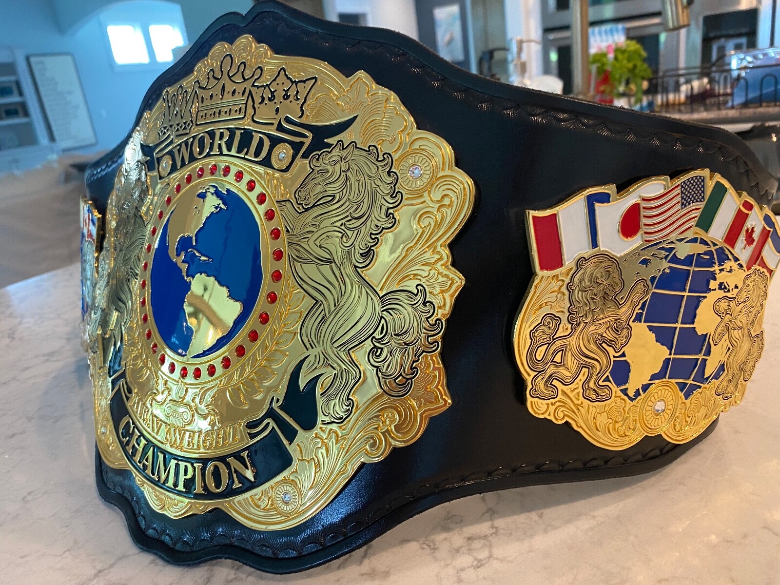 Real Wildcat World Championship Wrestling Belt | eBay