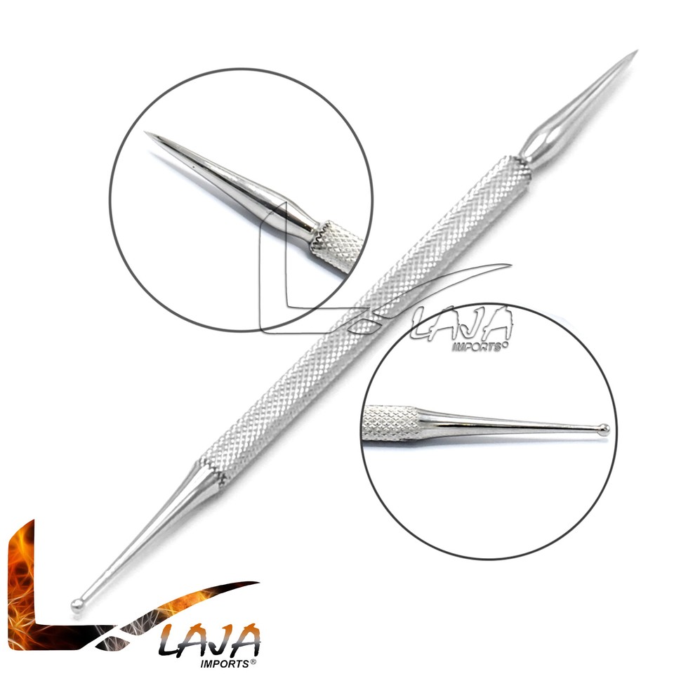 2 Pcs Nail Art Dotting Tool NEEDLE & DOTTER Double Ended Paint ...