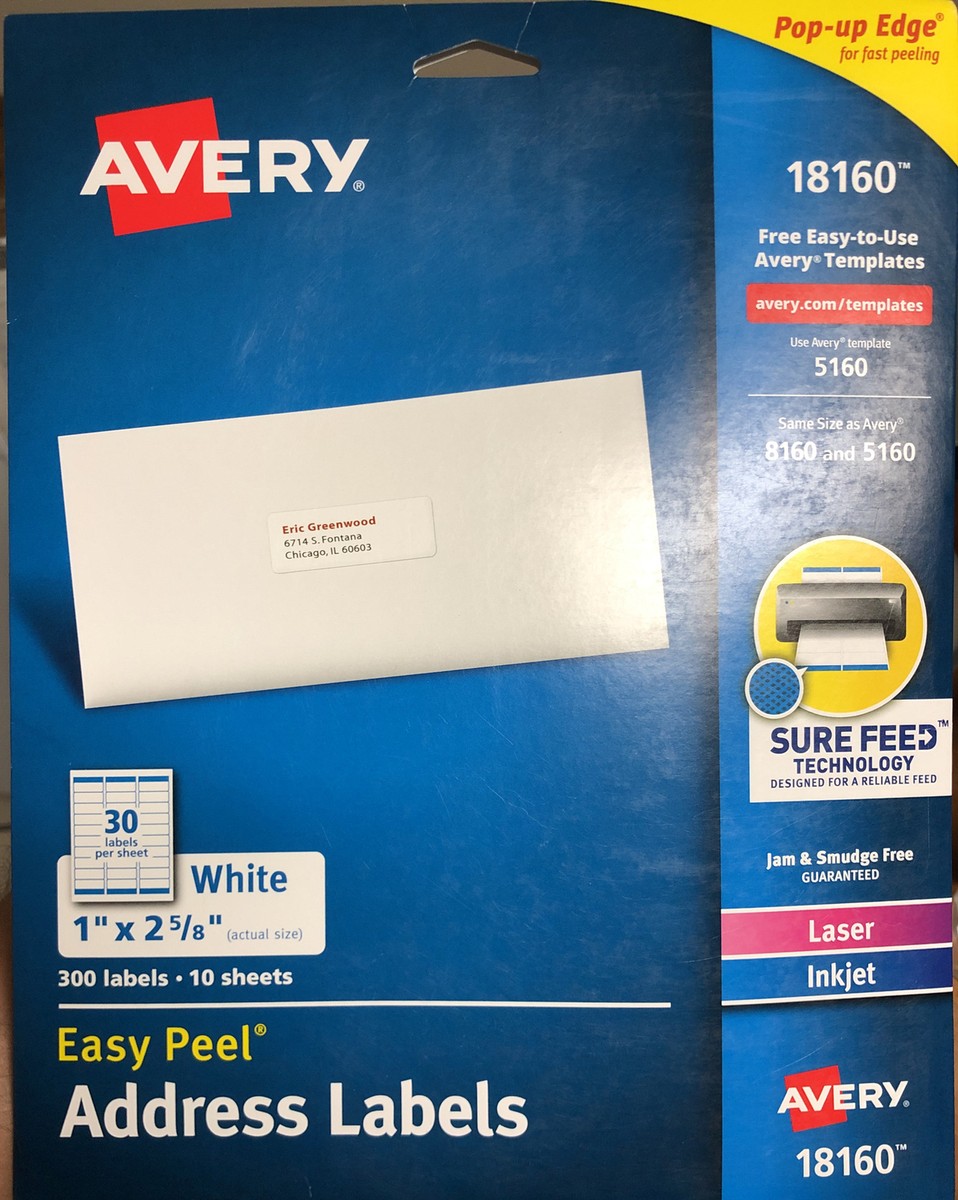 Avery Address Label Template 18160