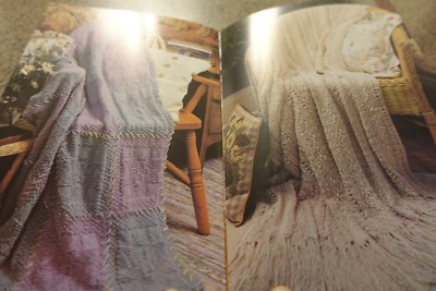 Patons Knitting Pattern Book 755 Cotton Comforts Paradisco Throws ...