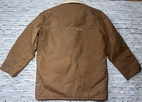 NOS NWT Vintage CARHARTT Western Ranch Coat Hunting Canvas Duck Sherpa ...