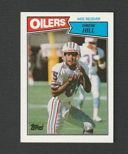1987 Topps Football Drew Hill #309 Houston Oilers | eBay