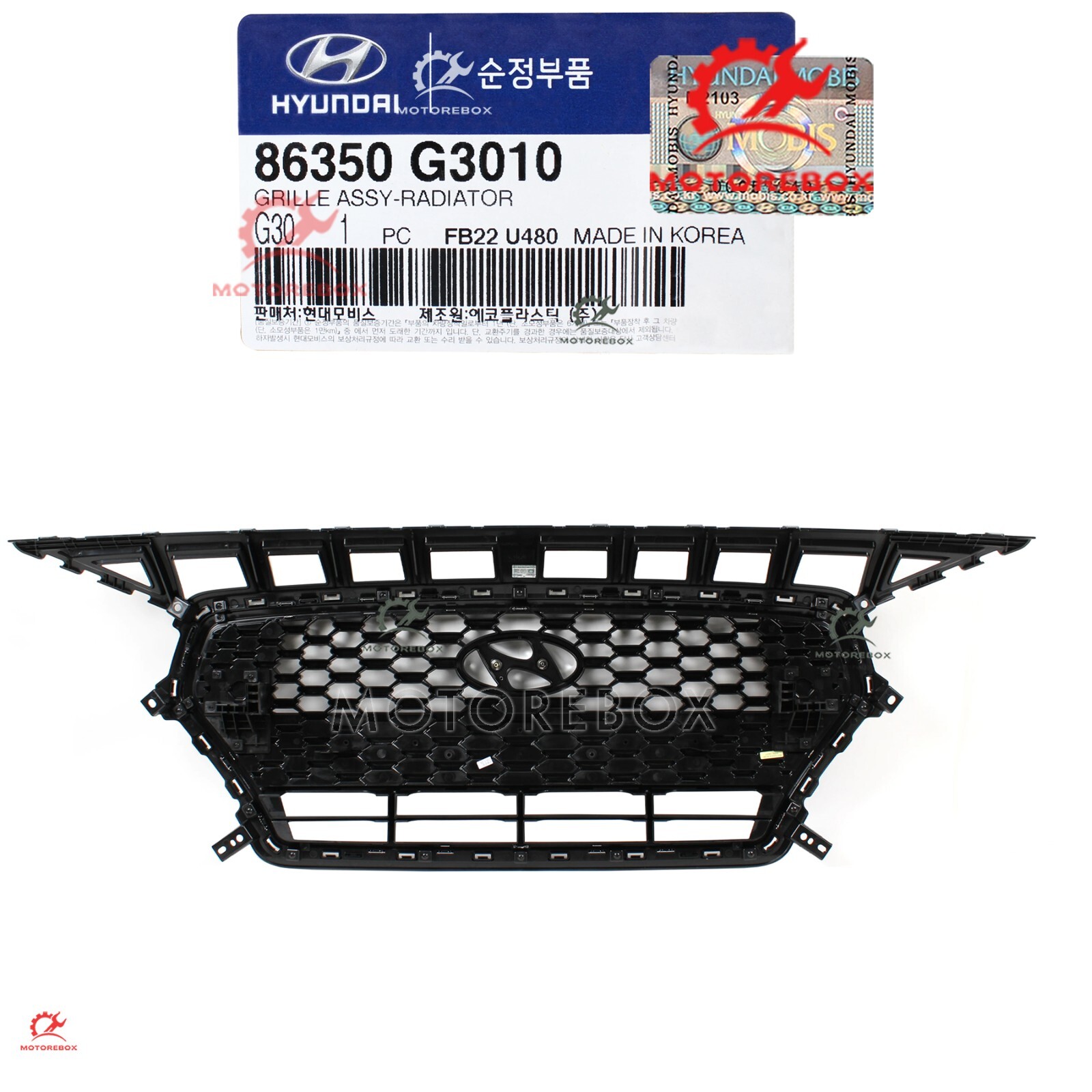GENUINE Radiator Grille Assy for 2018-2020 Hyundai Elantra GT ...