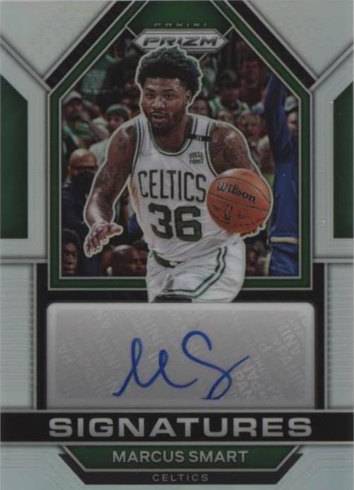 2022-23 Panini Prizm - Signatures Marcus Smart #SIG-MSM Silver Prizm ...